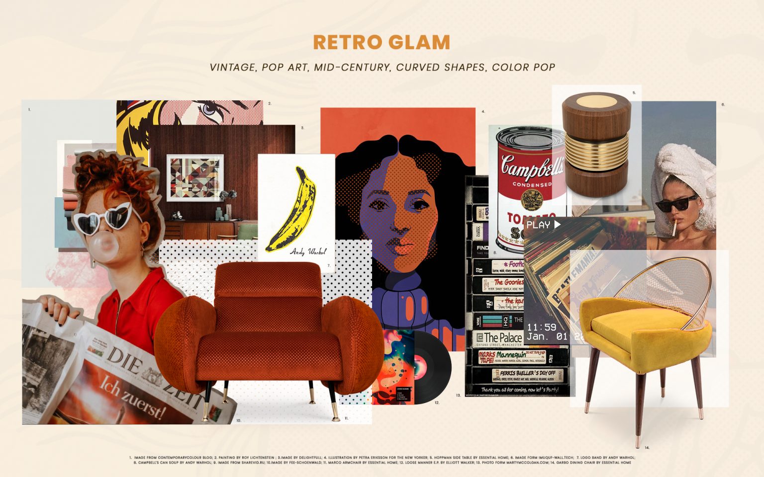 How To Add Retro Glam To Your Living Room | Best Design Books